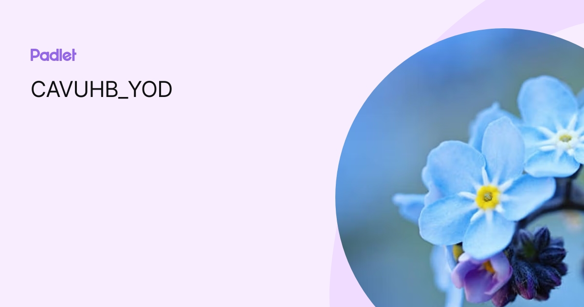 CAVUHB_YOD profile | Padlet