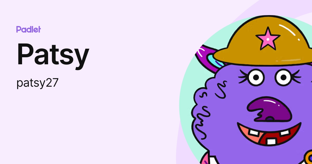 Patsy (patsy27) profile | Padlet