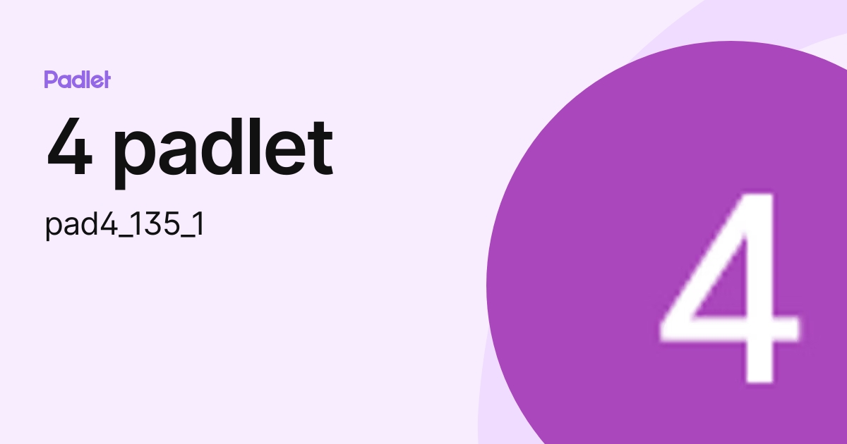 4 padlet (pad4_131) profile | Padlet