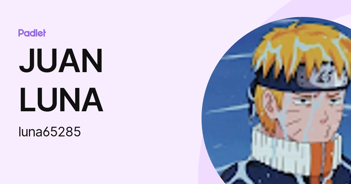 JUAN LUNA (luna65285) profile | Padlet