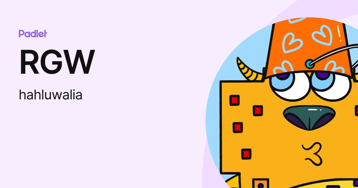 RGW (hahluwalia) profile | Padlet