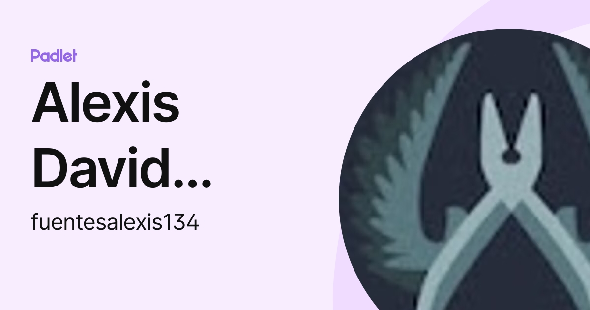 Alexis David Fuentes Huarca (fuentesalexis134) profile | Padlet