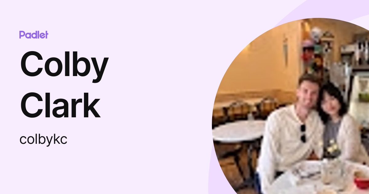 Colby Clark (colbykc) profile | Padlet