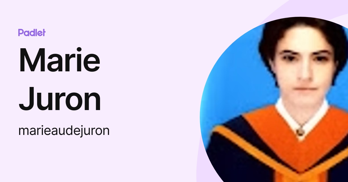 Marie Juron (marieaudejuron) profile | Padlet