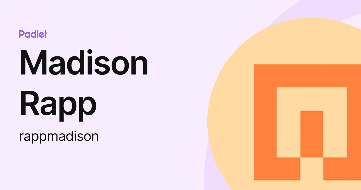 Madison Rapp (rappmadison) profile | Padlet