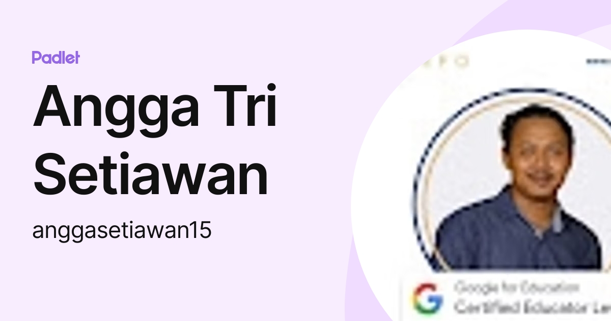 Angga Tri Setiawan (anggasetiawan15) profile | Padlet
