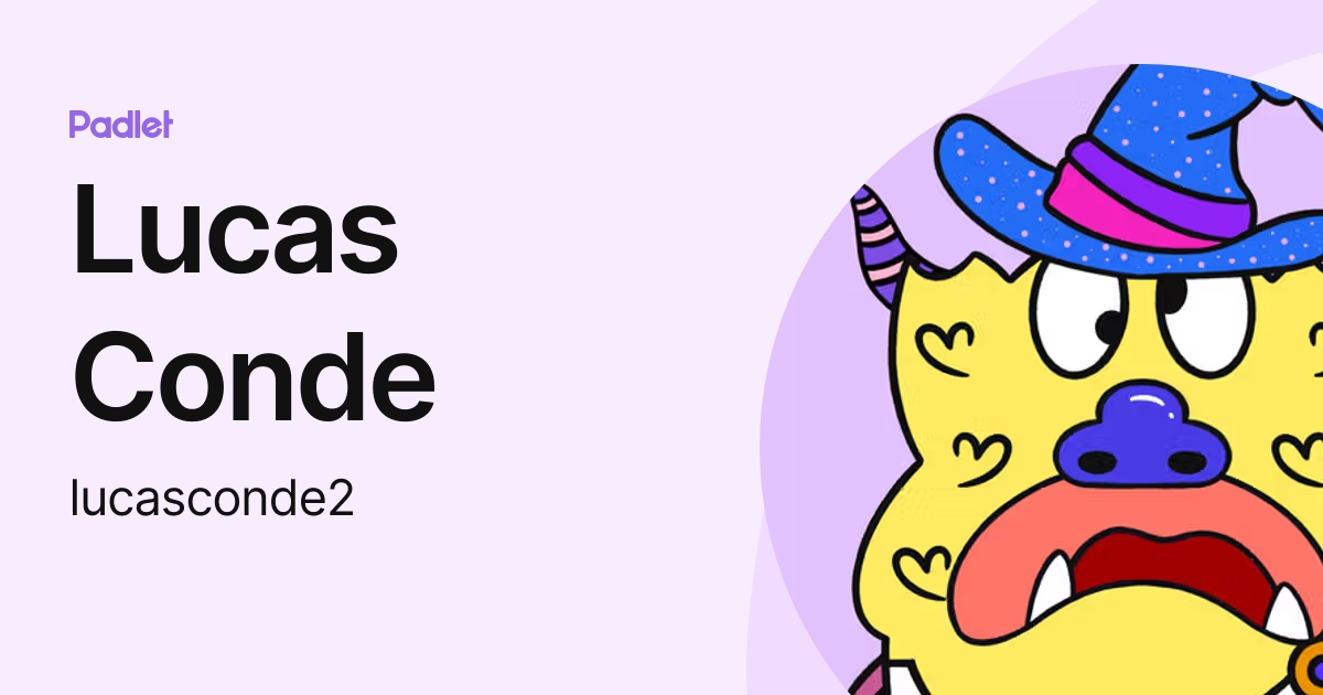 Lucas Conde (lucasconde2) profile | Padlet