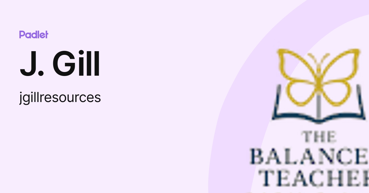 J. Gill (jgillresources) profile | Padlet