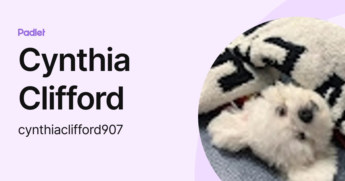 Cynthia Clifford (cynthiaclifford907) profile | Padlet