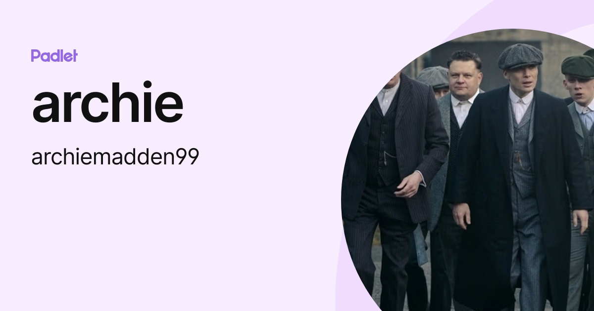 archie (archiemadden99) profile | Padlet