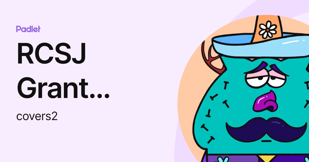 RCSJ Grant Development and Management (covers2) profile | Padlet