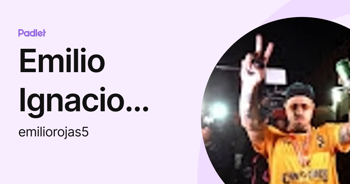 Emilio Ignacio Rojas Yañez (emiliorojas5) profile | Padlet