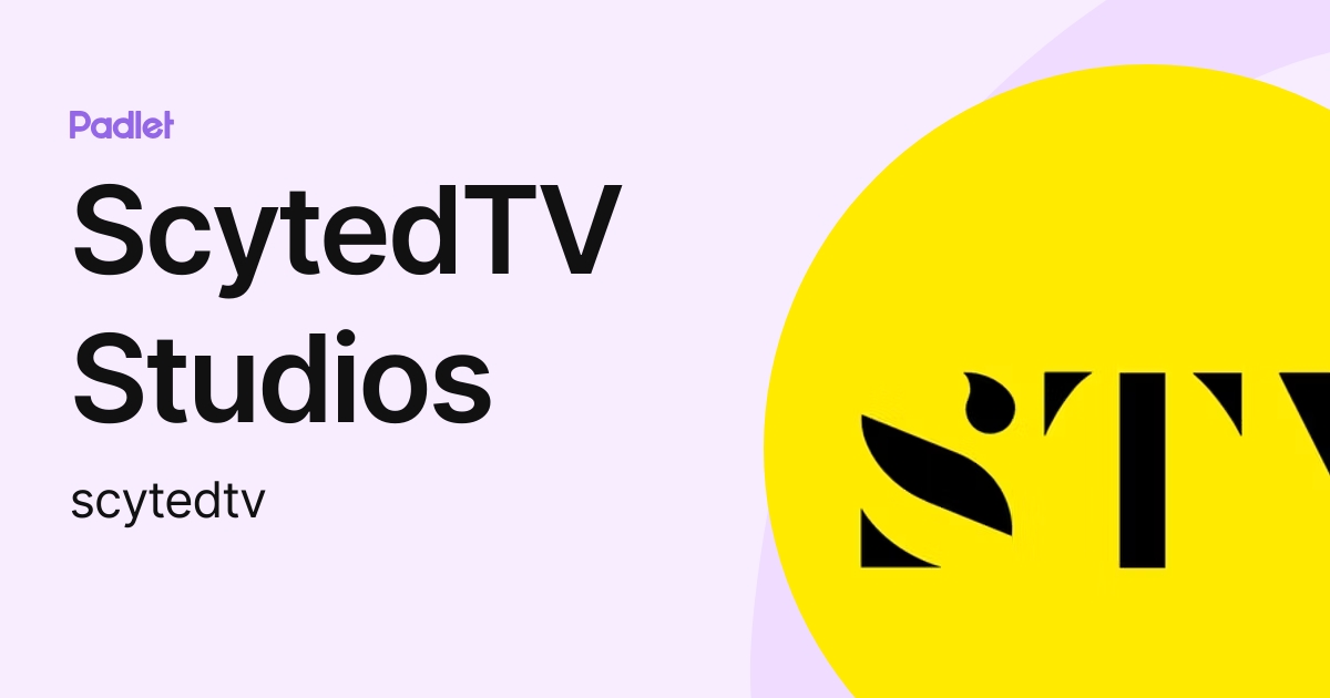 ScytedTV Studios (scytedtv) profile | Padlet