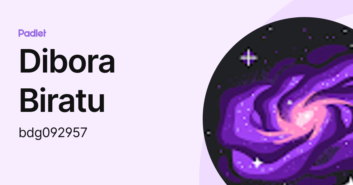 Dibora Biratu (bdg092957) profile | Padlet