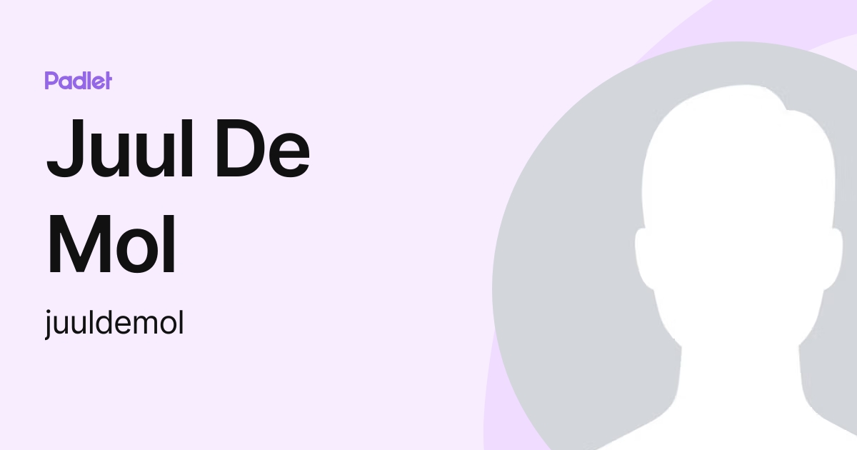 Juul De Mol (juuldemol) profile | Padlet