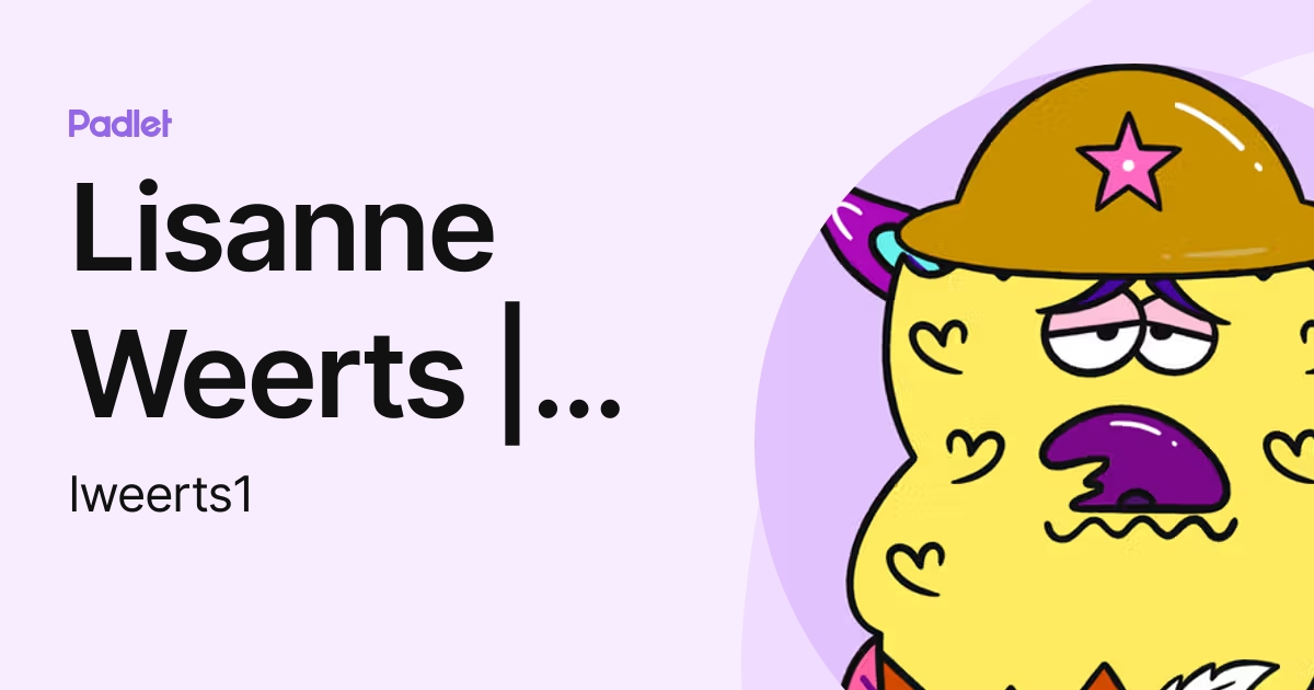 Lisanne Weerts | NB+ Groep (lweerts1) profile | Padlet