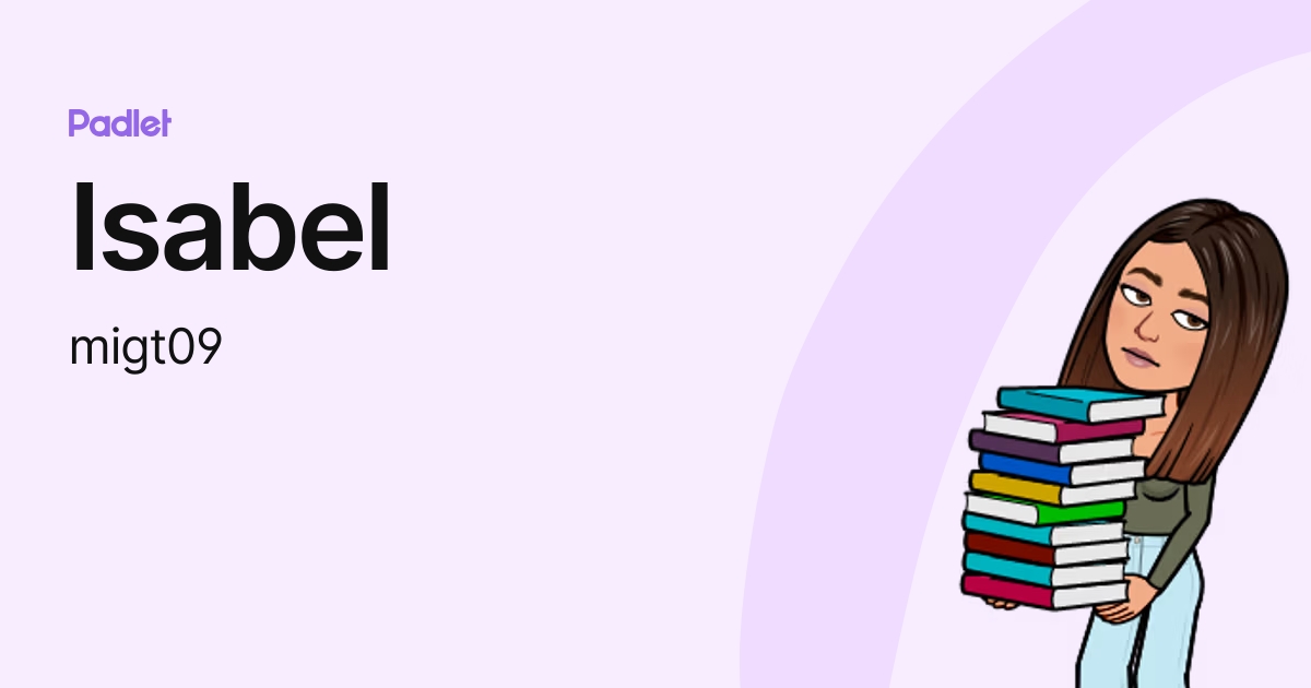 Isabel (migt09) profile | Padlet