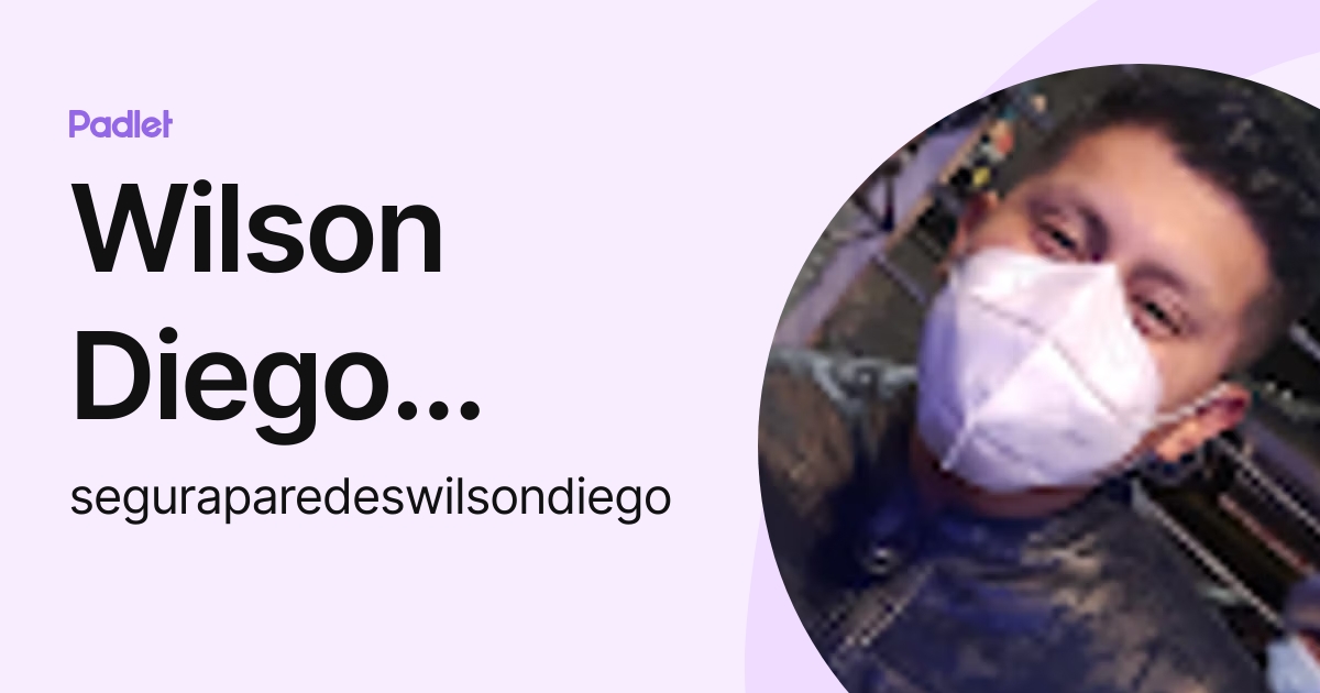 Wilson Diego Segura Paredes (seguraparedeswilsondiego) profile | Padlet