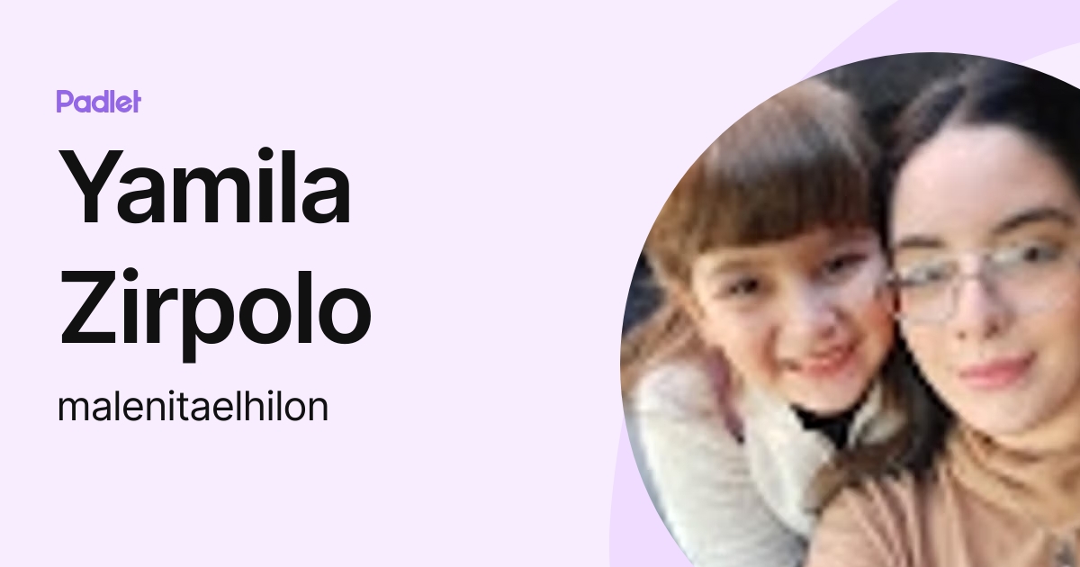 Yamila Zirpolo (malenitaelhilon) profile | Padlet