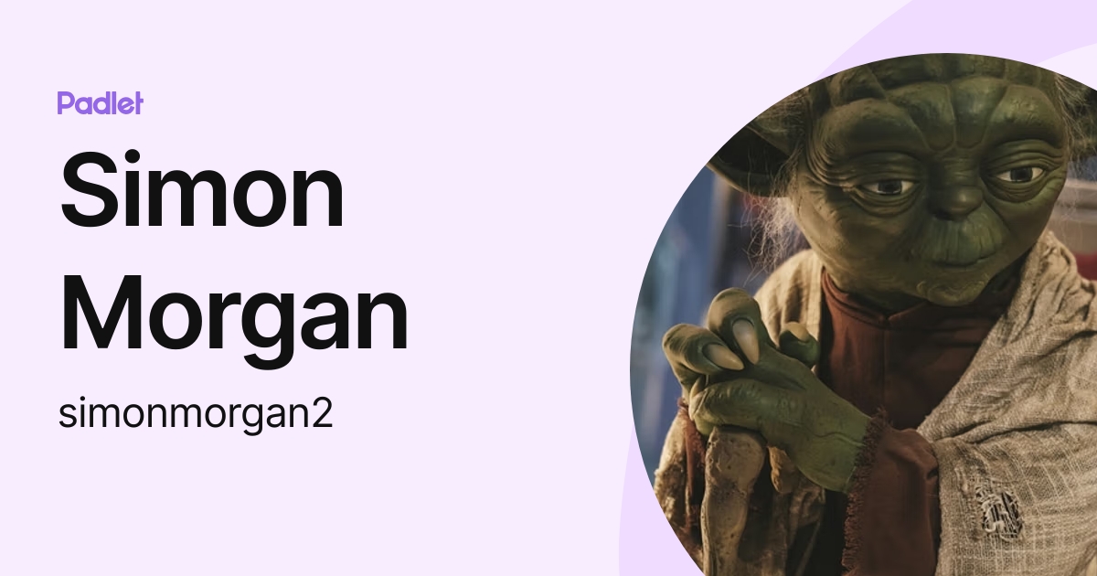 Simon Morgan (simonmorgan2) profile | Padlet