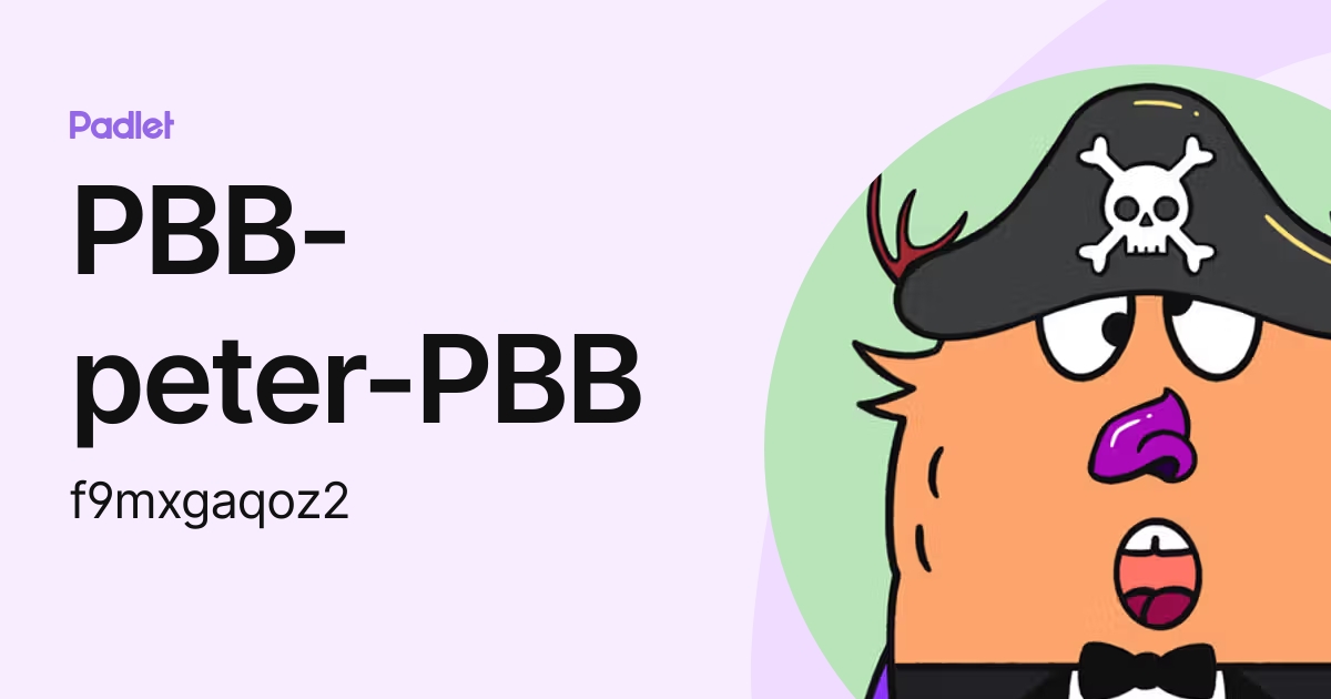 PBB-peter-PBB (f9mxgaqoz2) profile | Padlet