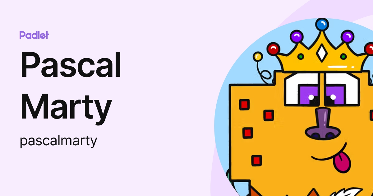 Pascal Marty (pascalmarty) profile | Padlet