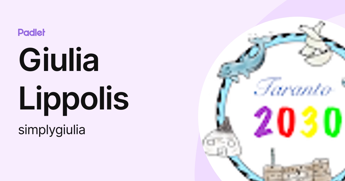 Giulia Lippolis (simplygiulia) profile | Padlet