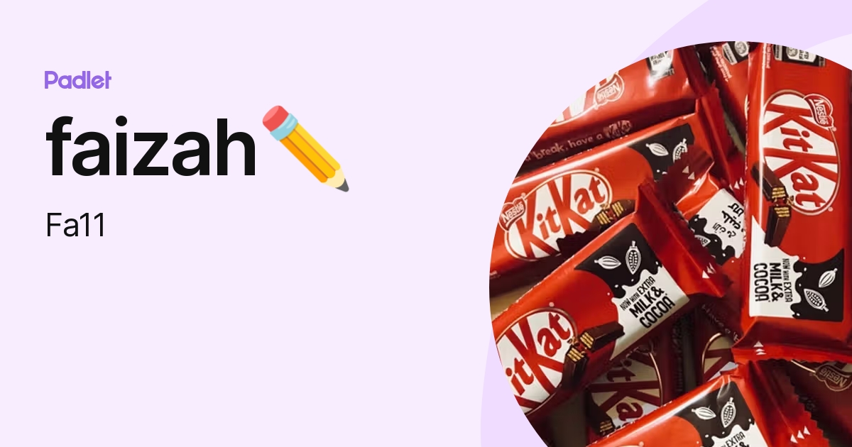 faizah ️ (Fa11) profile | Padlet