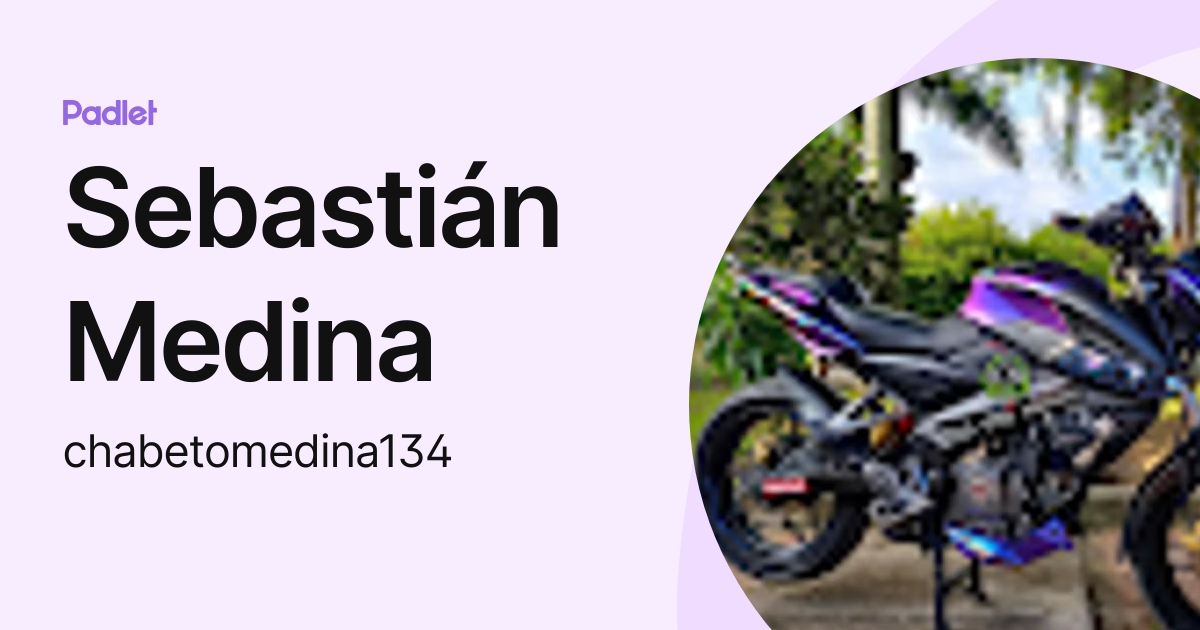 Sebastián Medina (chabetomedina134) profile | Padlet