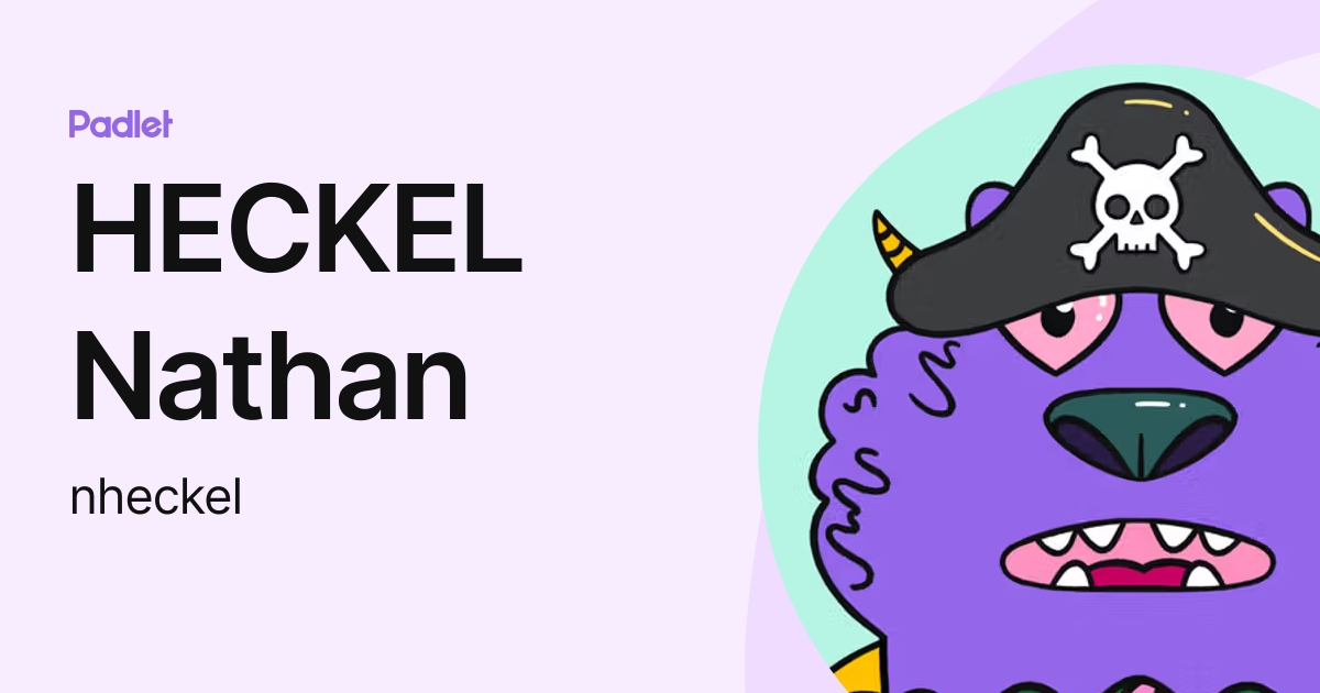 HECKEL Nathan (nheckel) profile | Padlet