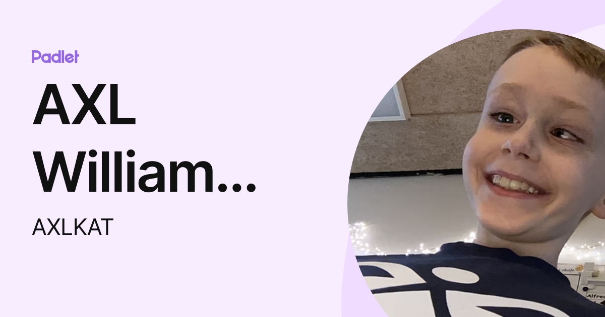 AXL William Halloween (AXLKAT) profile | Padlet