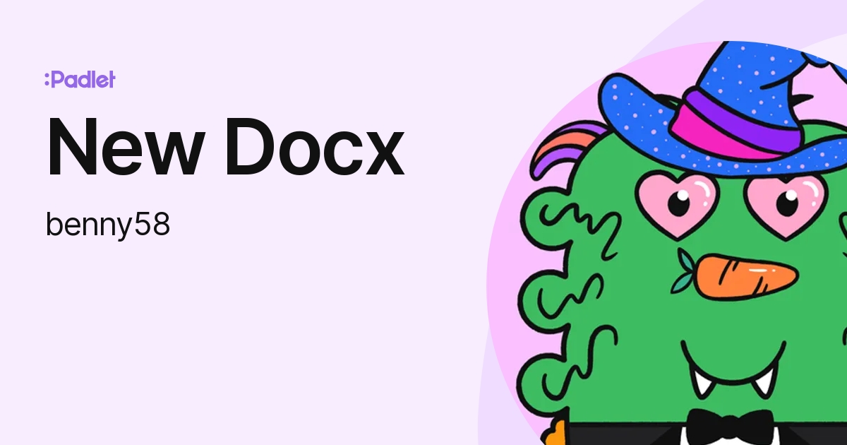 New Docx (benny58) profile | Padlet New Docx (benny58) profile | Padlet