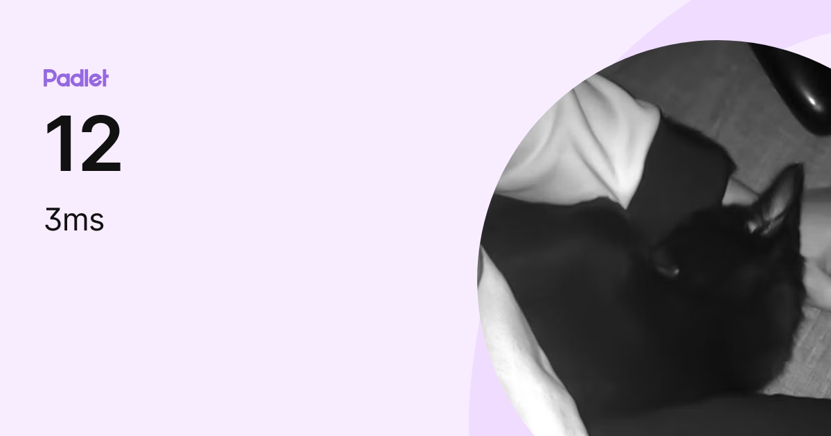 12 (3ms) profile | Padlet