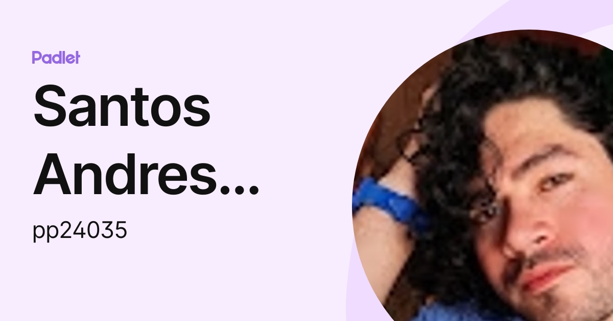 Santos Andres Pineda Palacios (pp24035) profile | Padlet