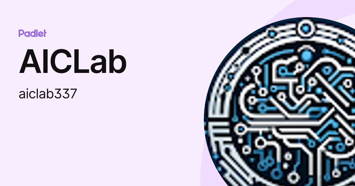 AICLab (aiclab337) profile | Padlet