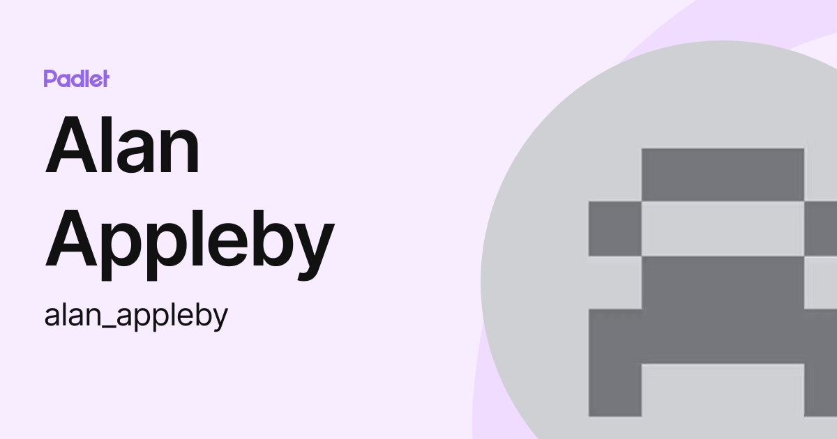 Alan Appleby (alan_appleby) profile | Padlet