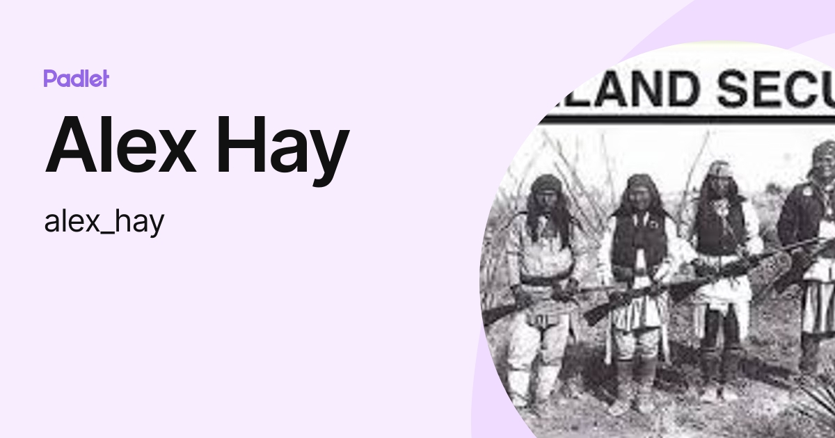 Alex Hay (alex_hay) profile | Padlet