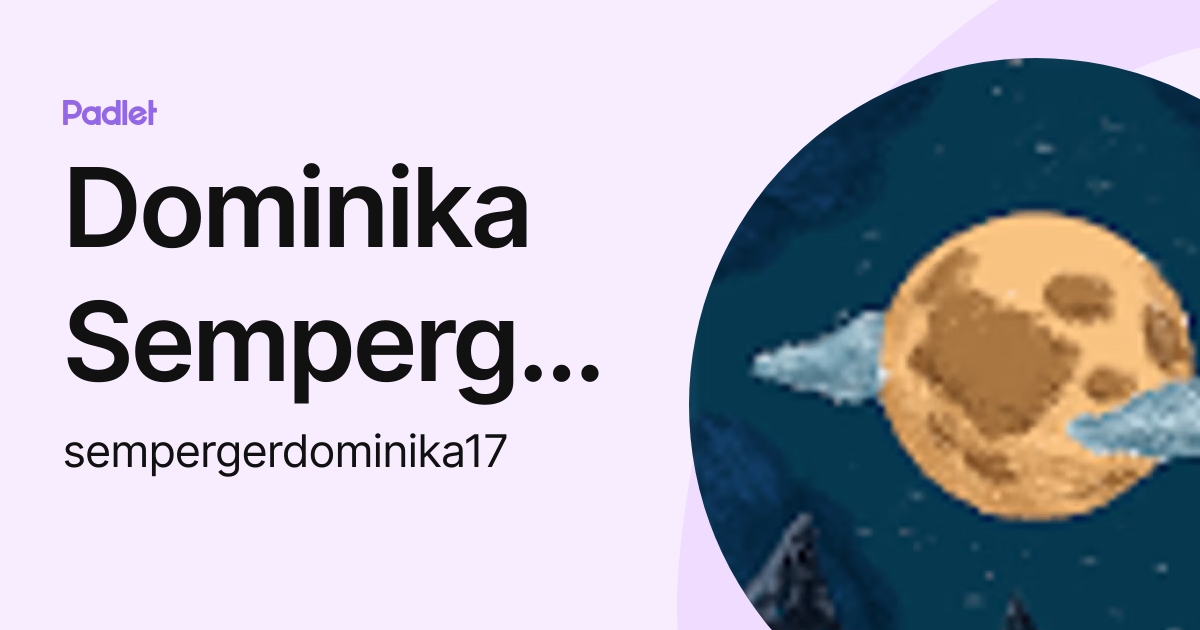 Dominika Semperger (sempergerdominika17) profile | Padlet