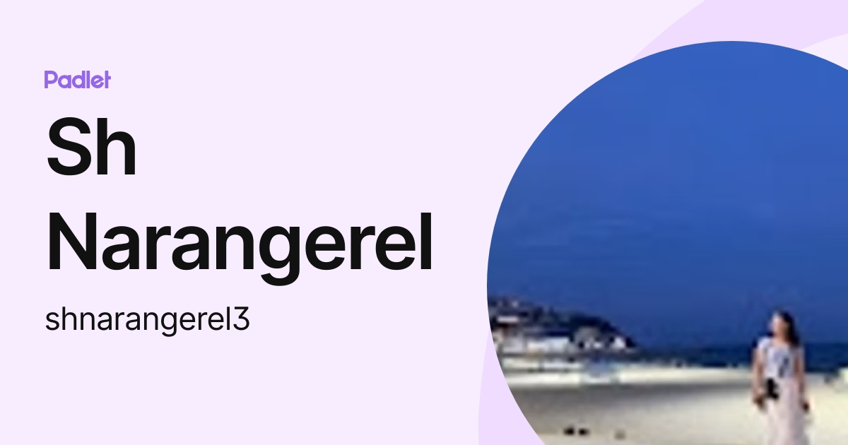 Sh Narangerel (shnarangerel3) profile | Padlet