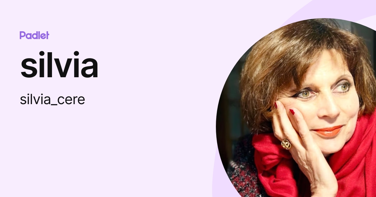 silvia (silvia_cere) profile | Padlet