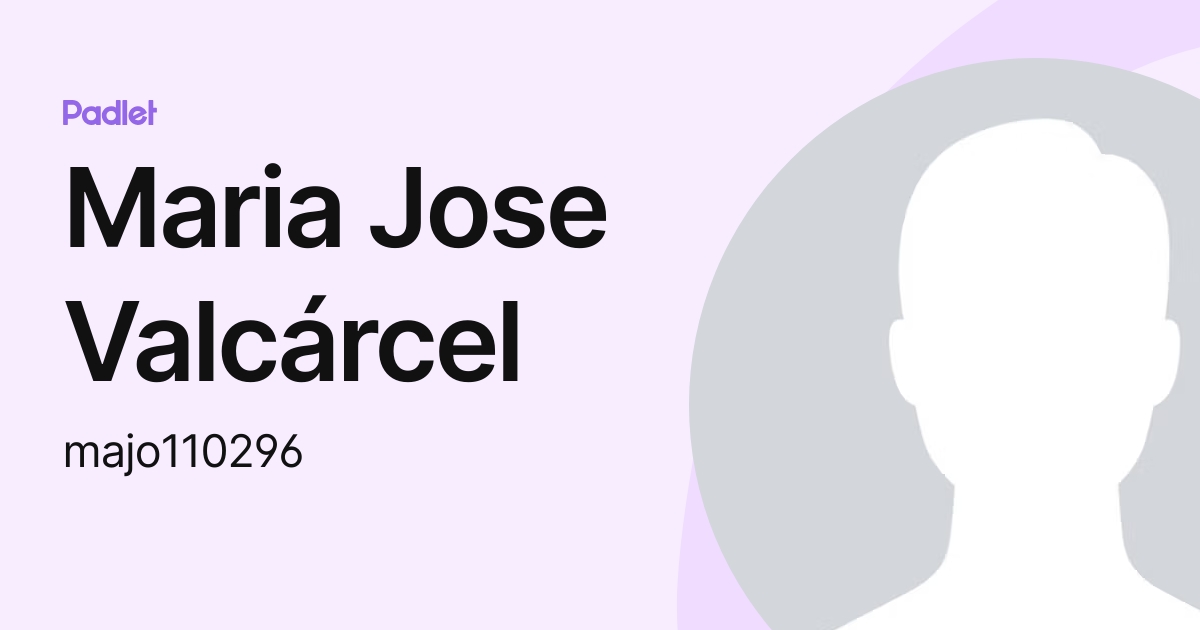 Maria Jose Valcárcel (majo110296) profile | Padlet
