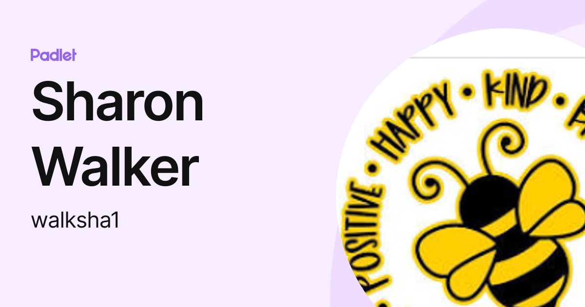 Sharon Walker (walksha1) profile | Padlet