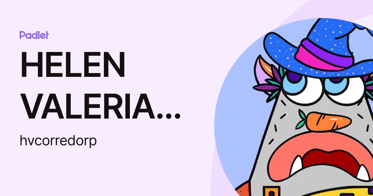 HELEN VALERIA CORREDOR PABON (hvcorredorp) profile | Padlet