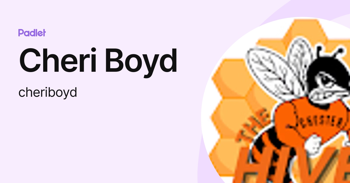 Cheri Boyd (cheriboyd) profile | Padlet