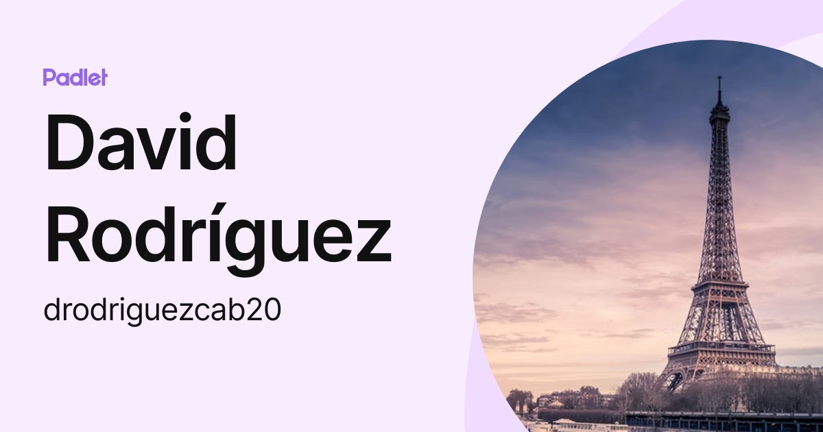 Profe David Rodríguez (drodriguezcab20) profile | Padlet