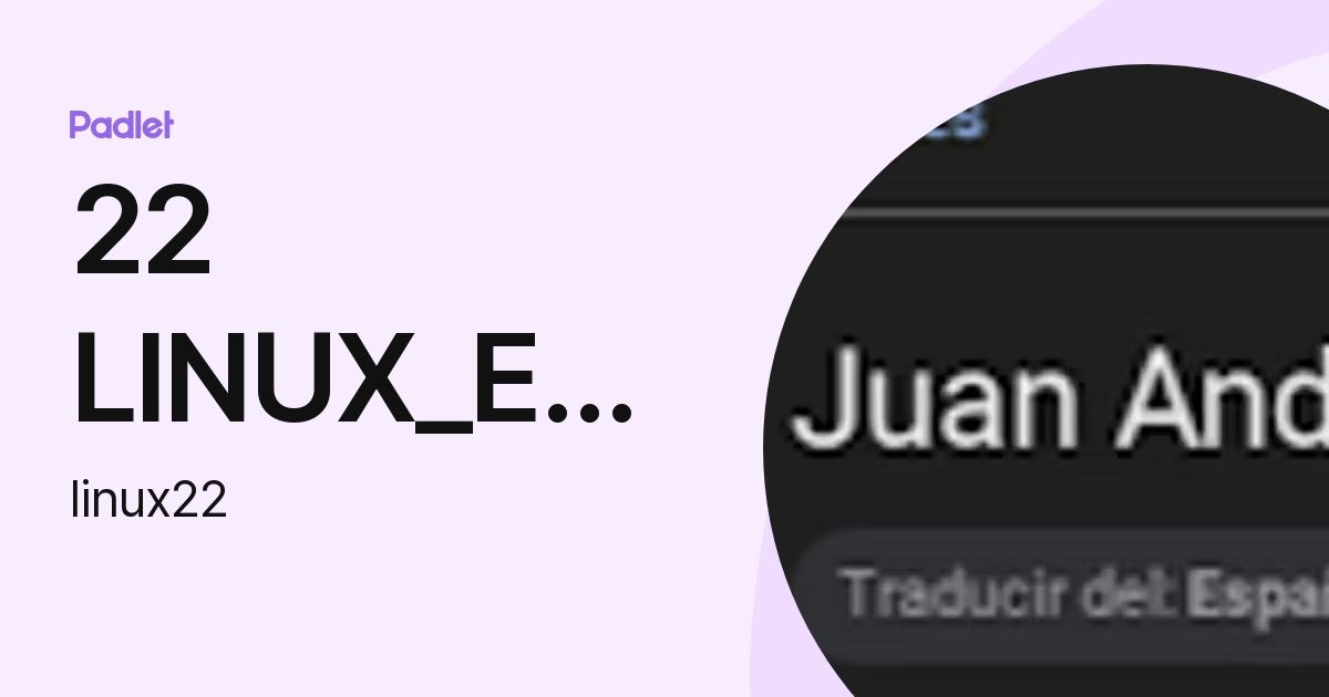 22 LINUX_ESO (linux22) profile | Padlet