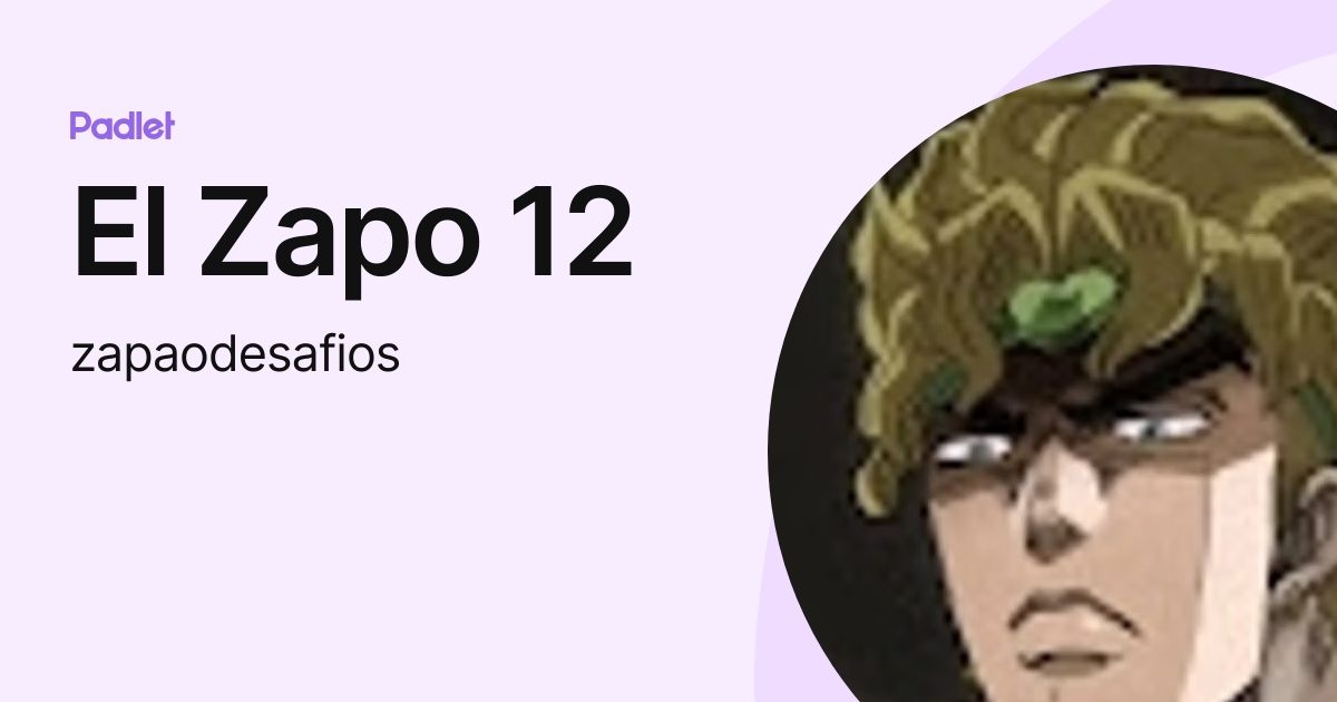 El Zapo 12 (zapaodesafios) profile | Padlet
