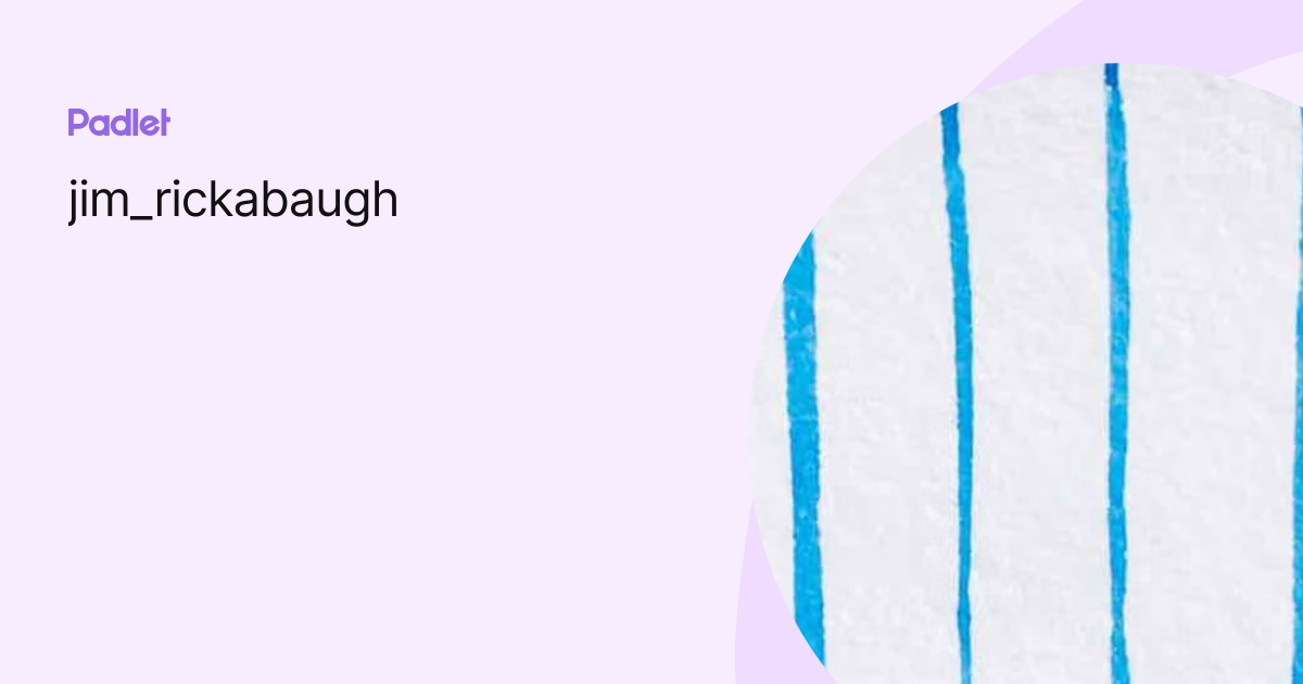 jim_rickabaugh profile | Padlet