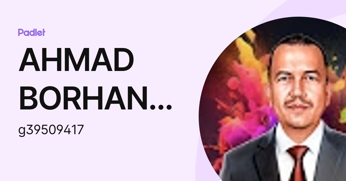 AHMAD BORHAN BIN HARUN KPM-Guru (g39509417) profile | Padlet