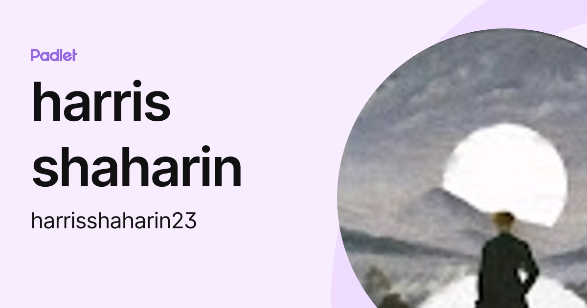 harris shaharin (harrisshaharin23) profile | Padlet